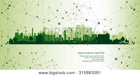 Green Cityscape Vector & Photo (Free Trial) | Bigstock