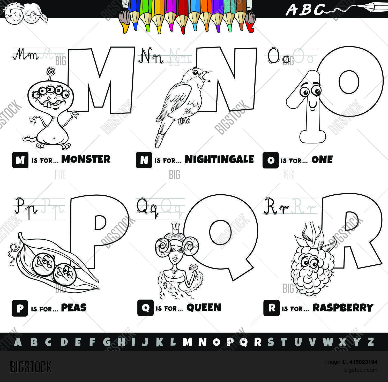 Black White Cartoon Vector & Photo (Free Trial) | Bigstock