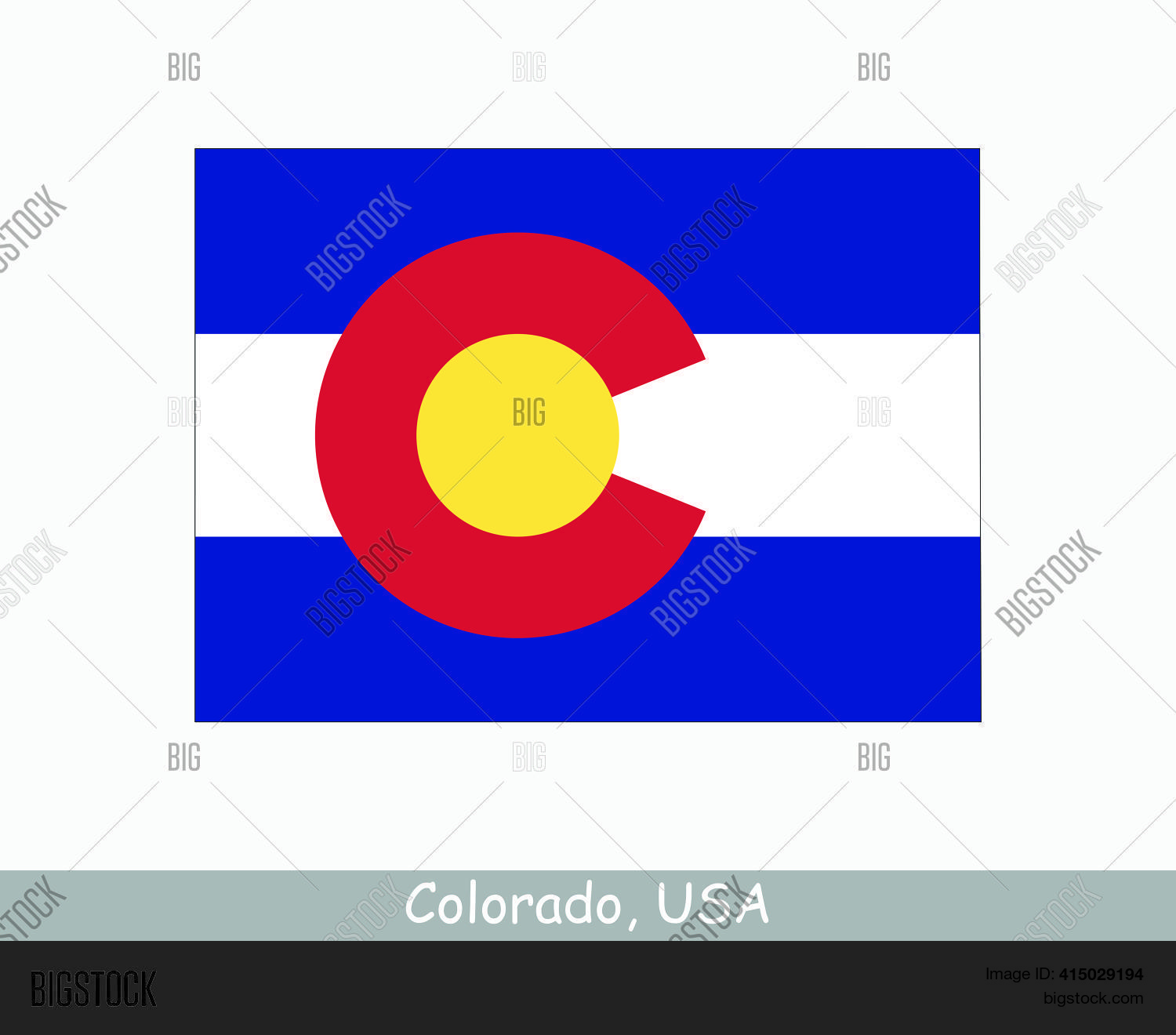 Colorado Map Flag. Vector & Photo (Free Trial) | Bigstock
