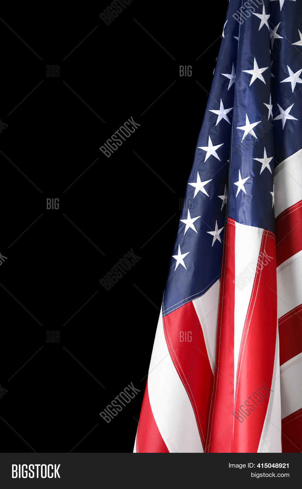 American Flag On Black Image & Photo (Free Trial) | Bigstock