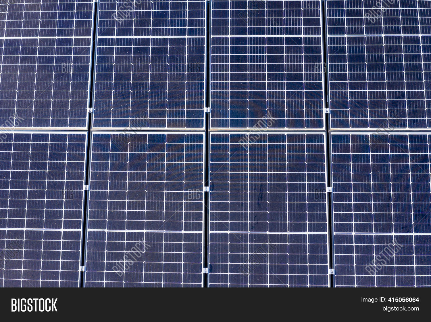 Aerial View Blue Solar Image & Photo (Free Trial) | Bigstock