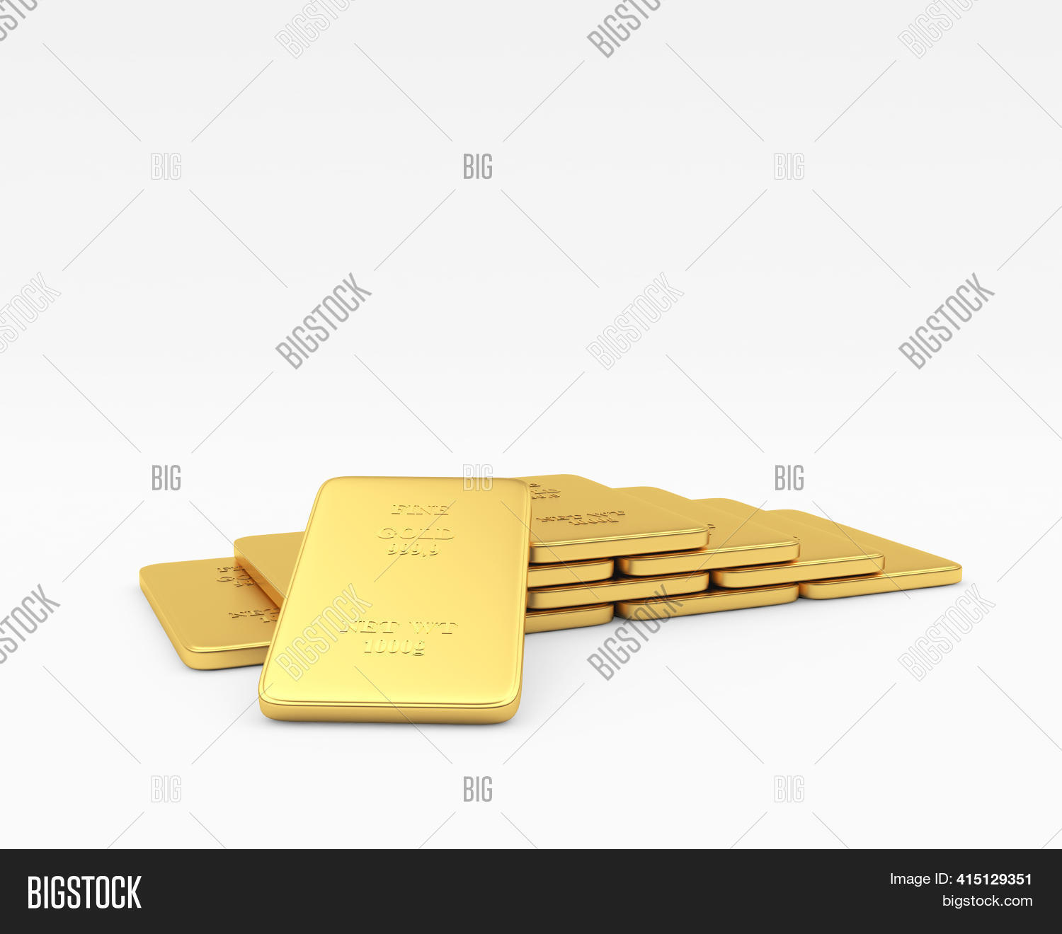 Gold Thin Bars Shape Image & Photo (Free Trial) | Bigstock