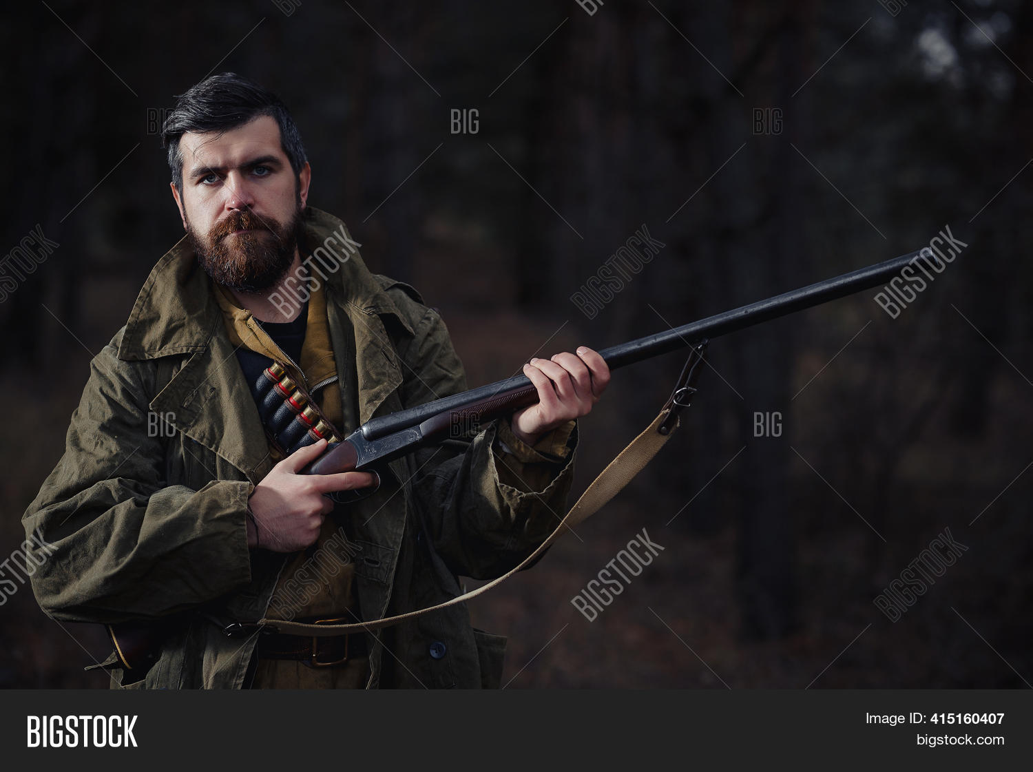 Bearded Man Hunter Image & Photo (Free Trial) | Bigstock