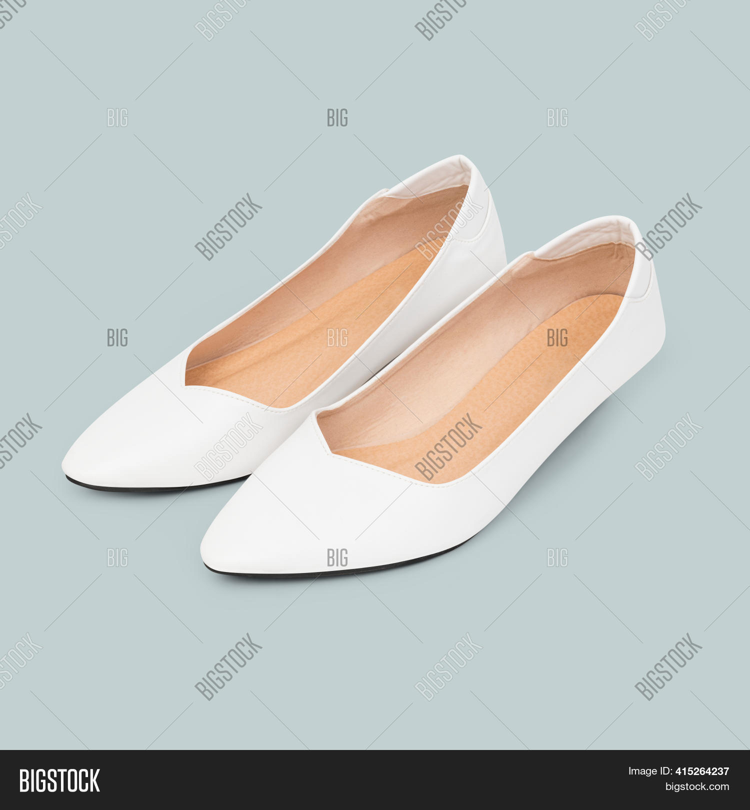 Women's White Low Heel Image & Photo (Free Trial) | Bigstock