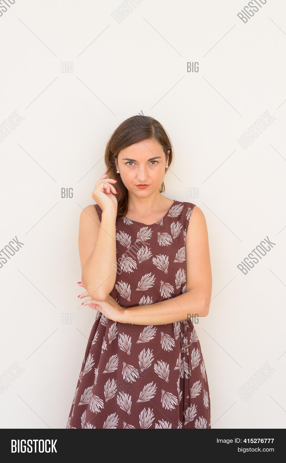 Serious Beautiful Image & Photo (Free Trial) | Bigstock