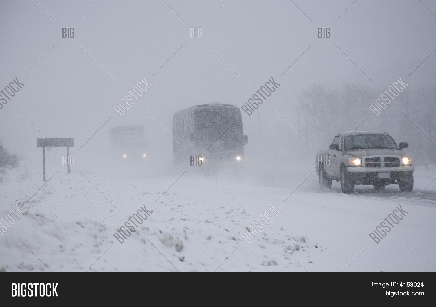 Winter Storm Driving Image & Photo (Free Trial) | Bigstock