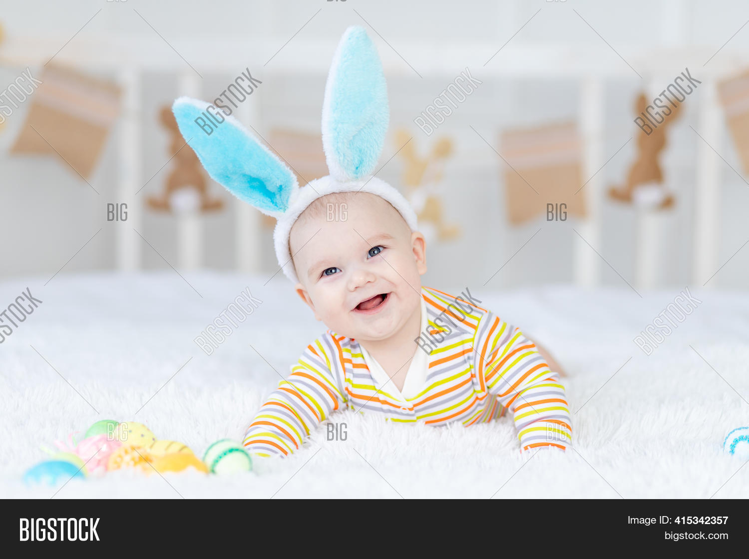 Baby Boy Rabbit Ears Image & Photo (Free Trial) | Bigstock