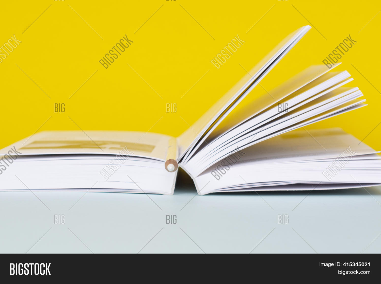 Open Book On Yellow- Image & Photo (Free Trial) | Bigstock