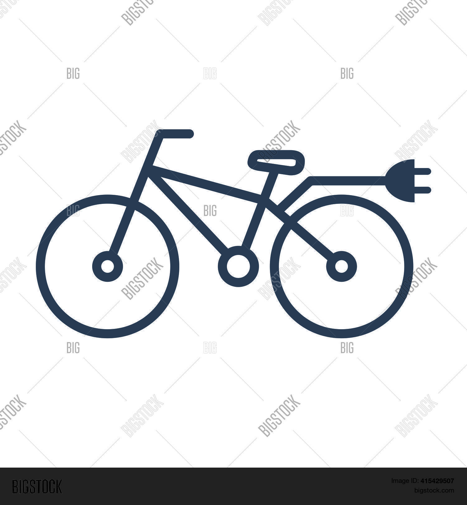 Electric Bike Icon. Vector & Photo (Free Trial) | Bigstock