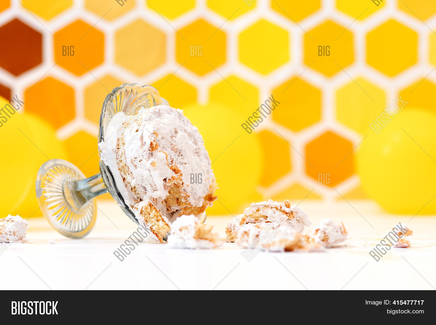Broken Cake Lying On Image & Photo (Free Trial) | Bigstock