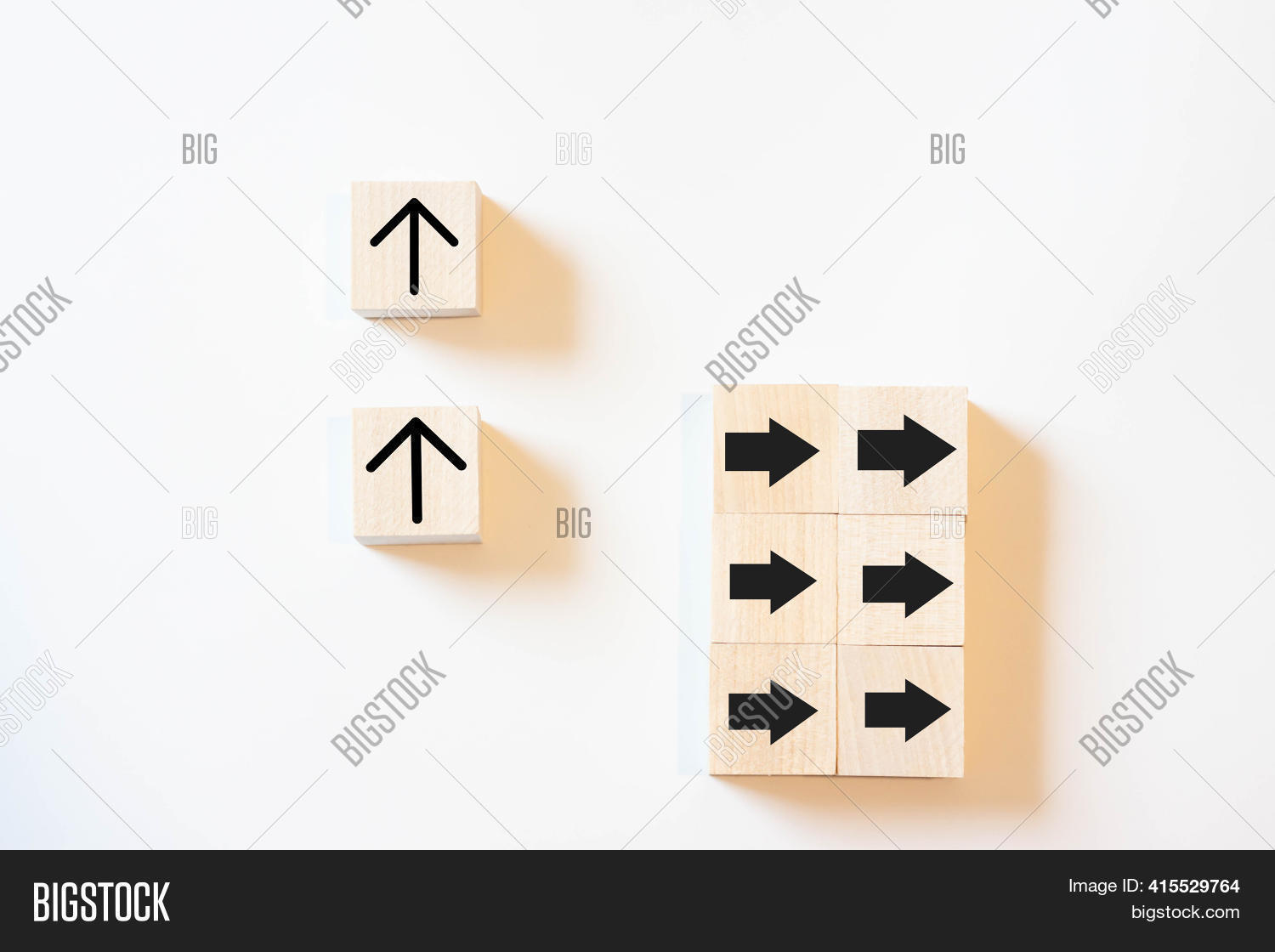 Two Arrows Move Image & Photo (Free Trial) | Bigstock