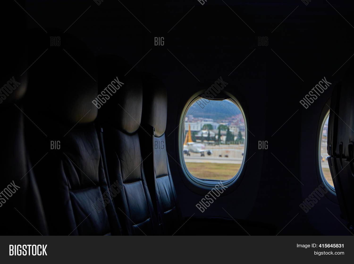 Dark Airplane Interior Image & Photo (Free Trial) | Bigstock