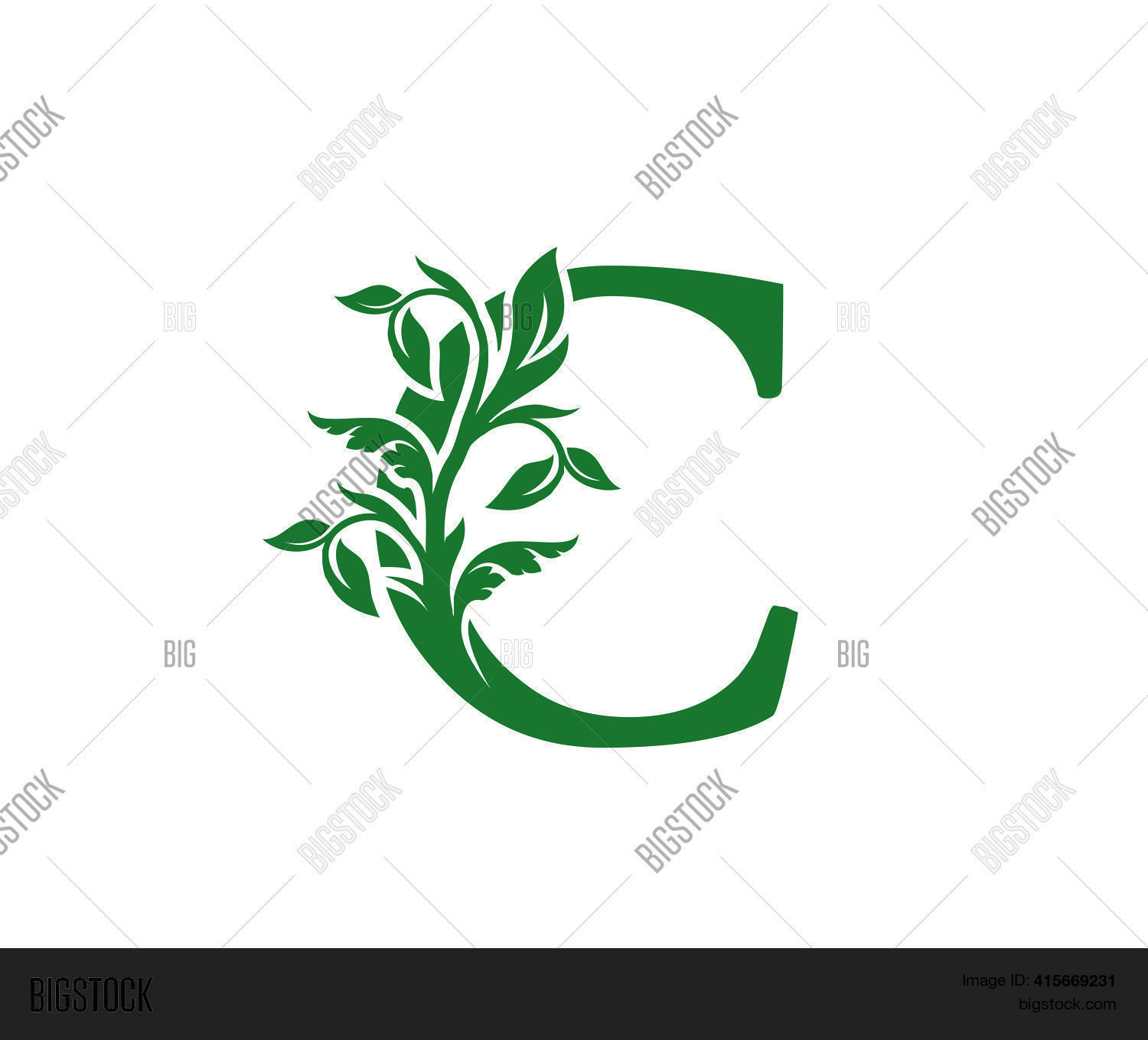 Nature C Letter Vector & Photo (Free Trial) | Bigstock