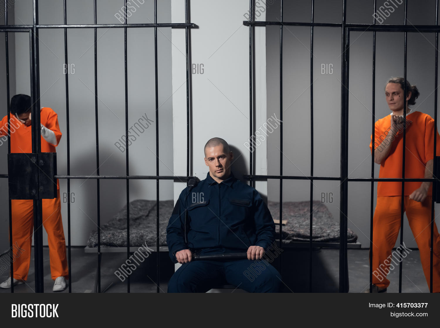 Strict Prison Guard Image & Photo (Free Trial) | Bigstock