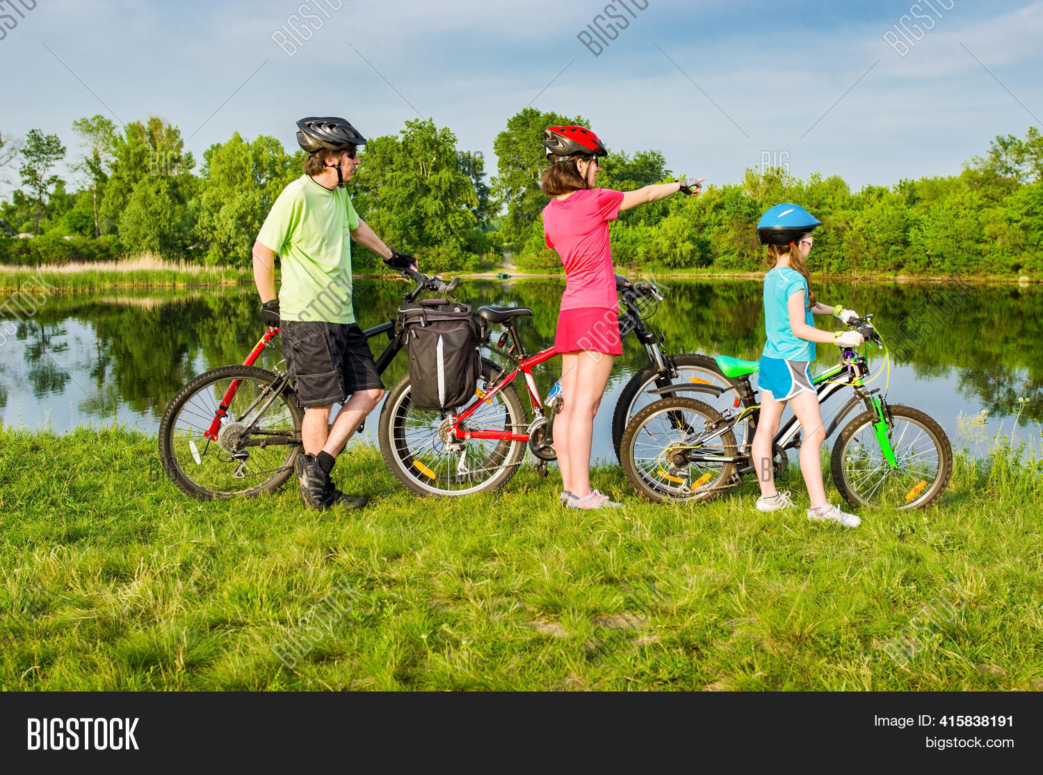 Family Bike Ride Image & Photo (Free Trial) | Bigstock