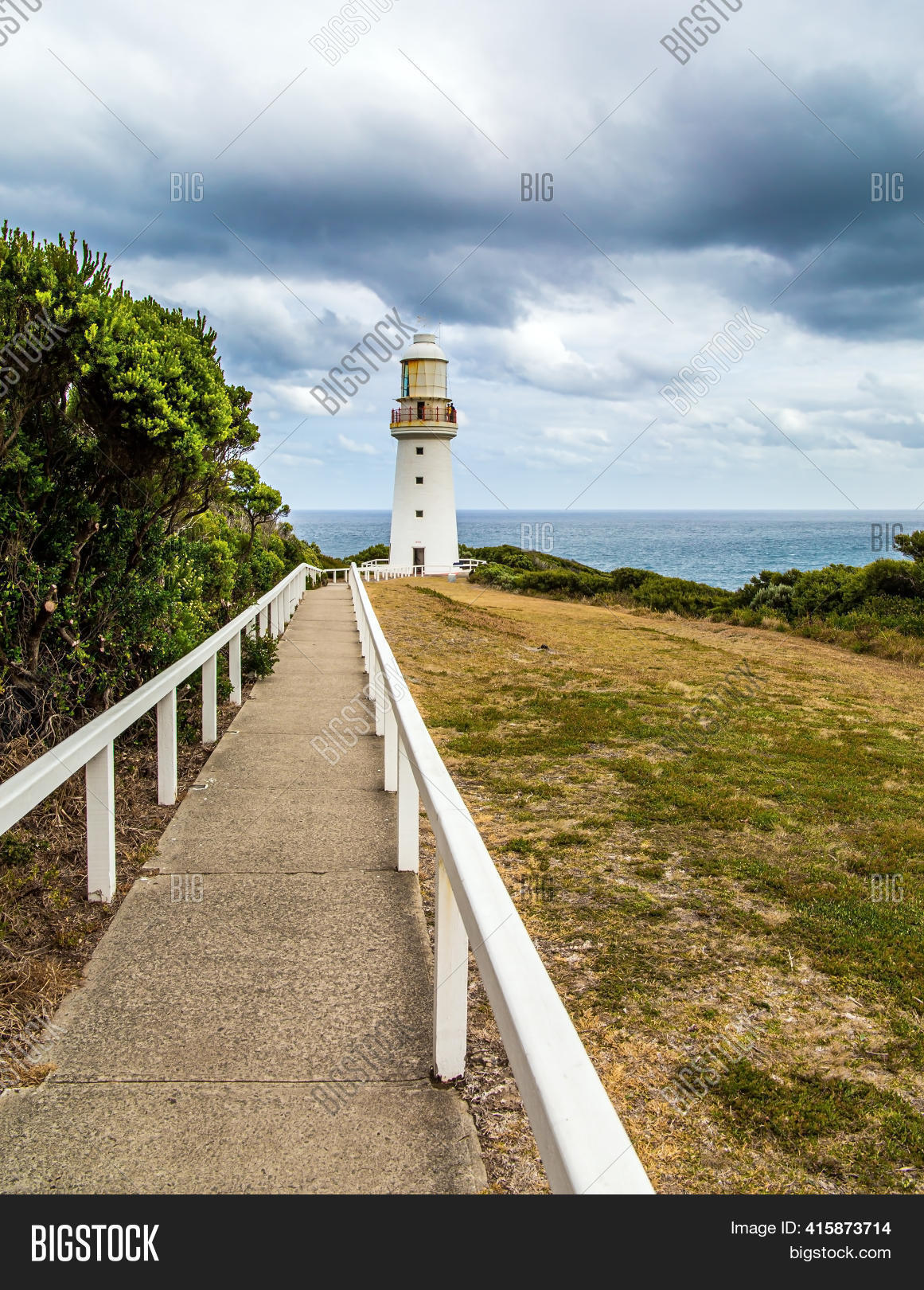 Path Lighthouse Fenced Image & Photo (Free Trial) | Bigstock