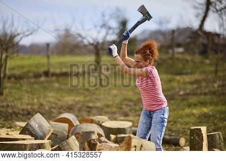Strong Woman Splitting Image & Photo (Free Trial) | Bigstock
