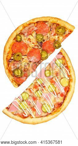 Pizza, Two Halves Image & Photo (Free Trial) | Bigstock