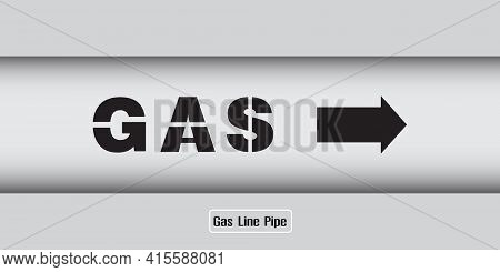 Letters Gas On Pipes Vector & Photo (Free Trial) | Bigstock