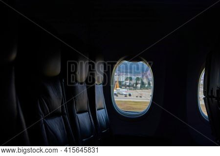 Dark Airplane Interior Image & Photo (Free Trial) | Bigstock