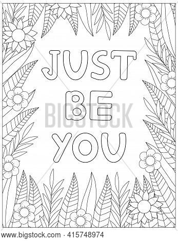 Just Be You. Quote Vector & Photo (Free Trial) | Bigstock