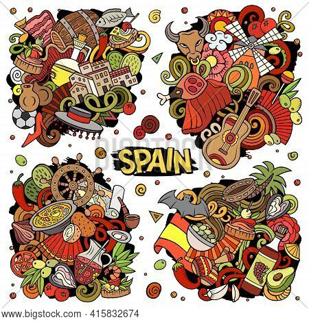 Spain Cartoon Vector Vector & Photo (Free Trial) | Bigstock