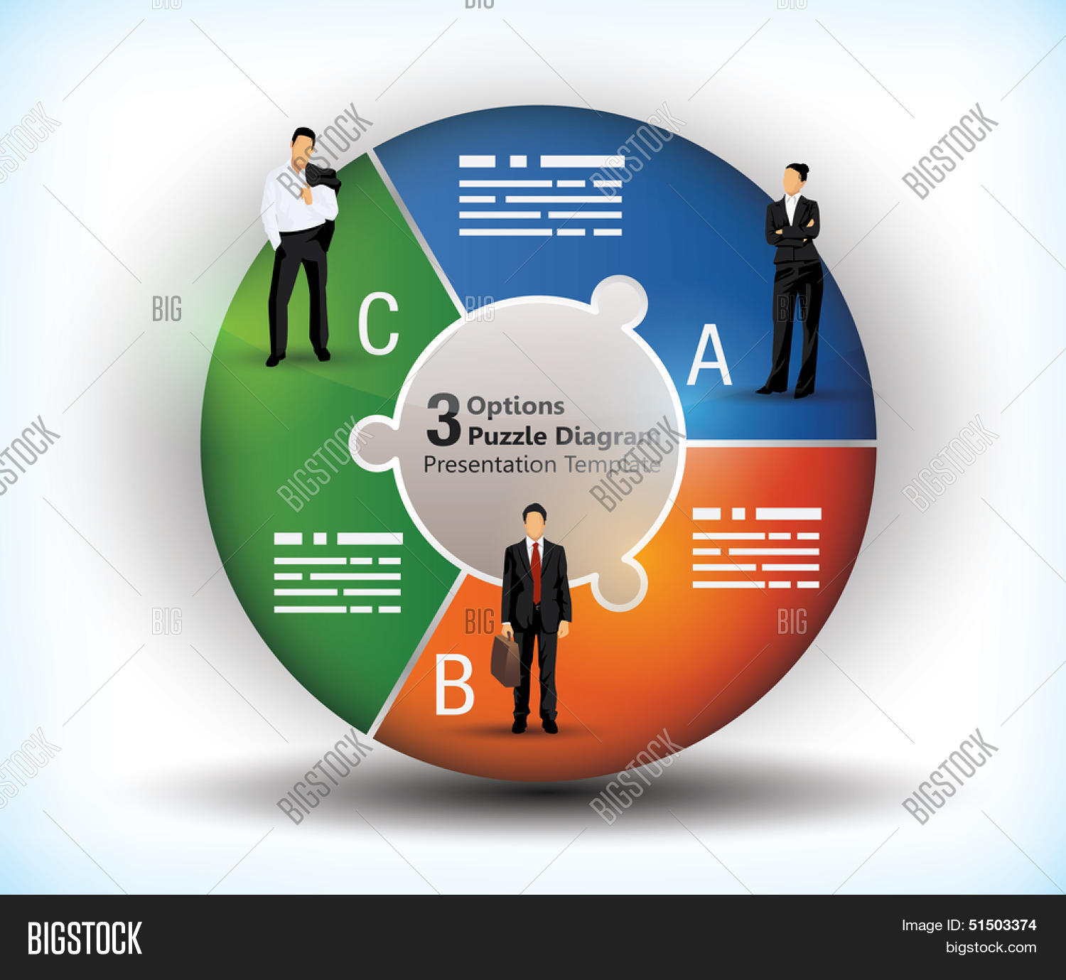 3 Sided Wheel Chart Vector & Photo (Free Trial) | Bigstock