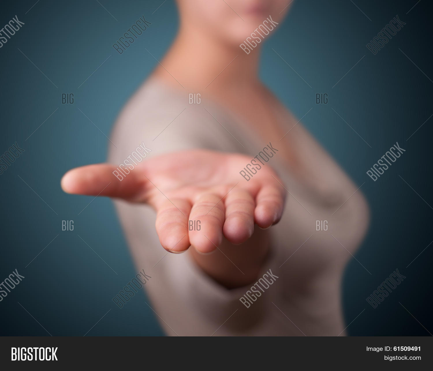 Young Girl Presenting Image & Photo (Free Trial) | Bigstock