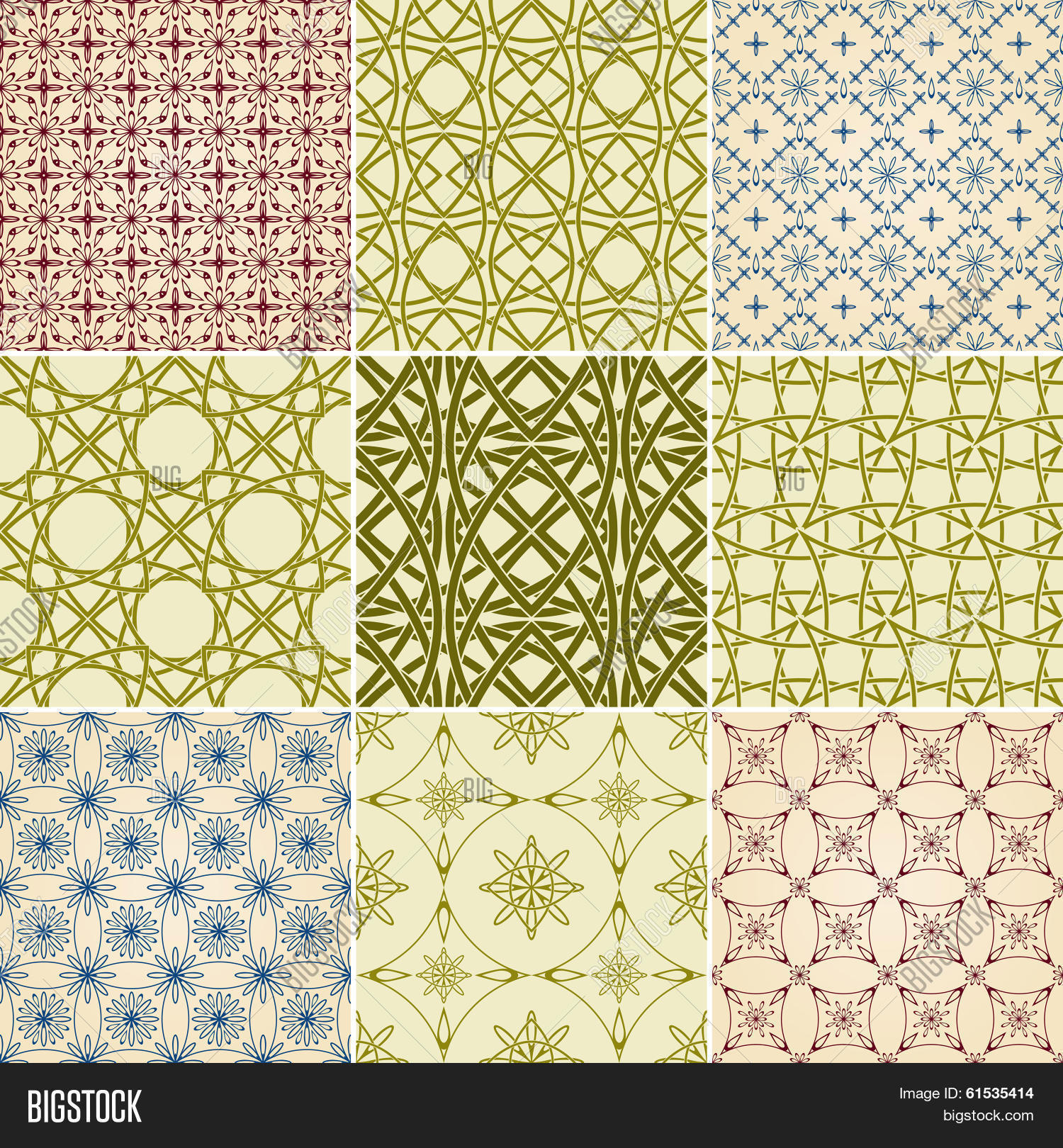 Set Nine Vector Vector & Photo (Free Trial) | Bigstock