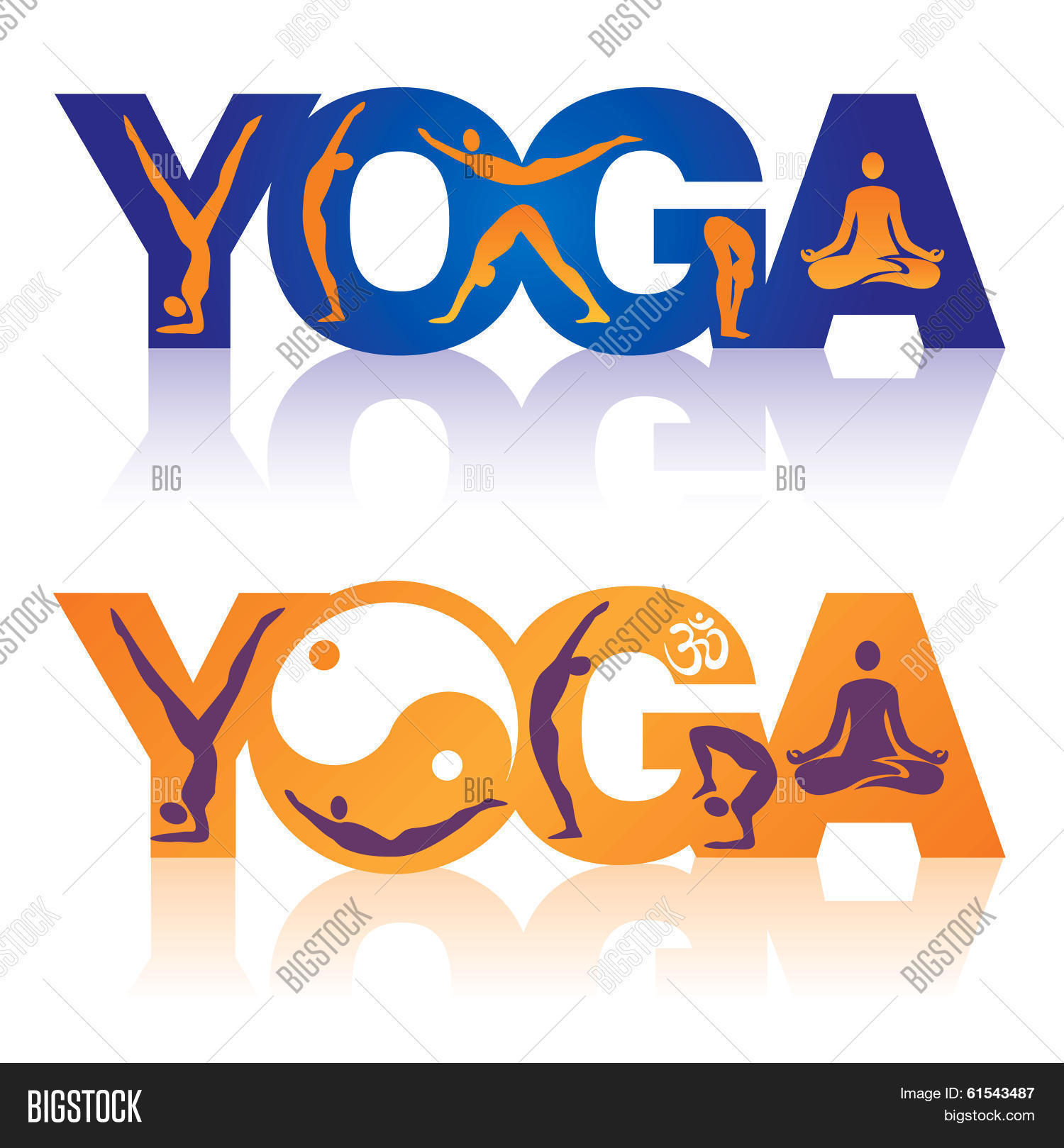 Word Yoga Yoga Vector & Photo (Free Trial) | Bigstock