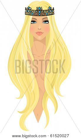 Beautiful Girl Crown Vector & Photo (Free Trial) | Bigstock