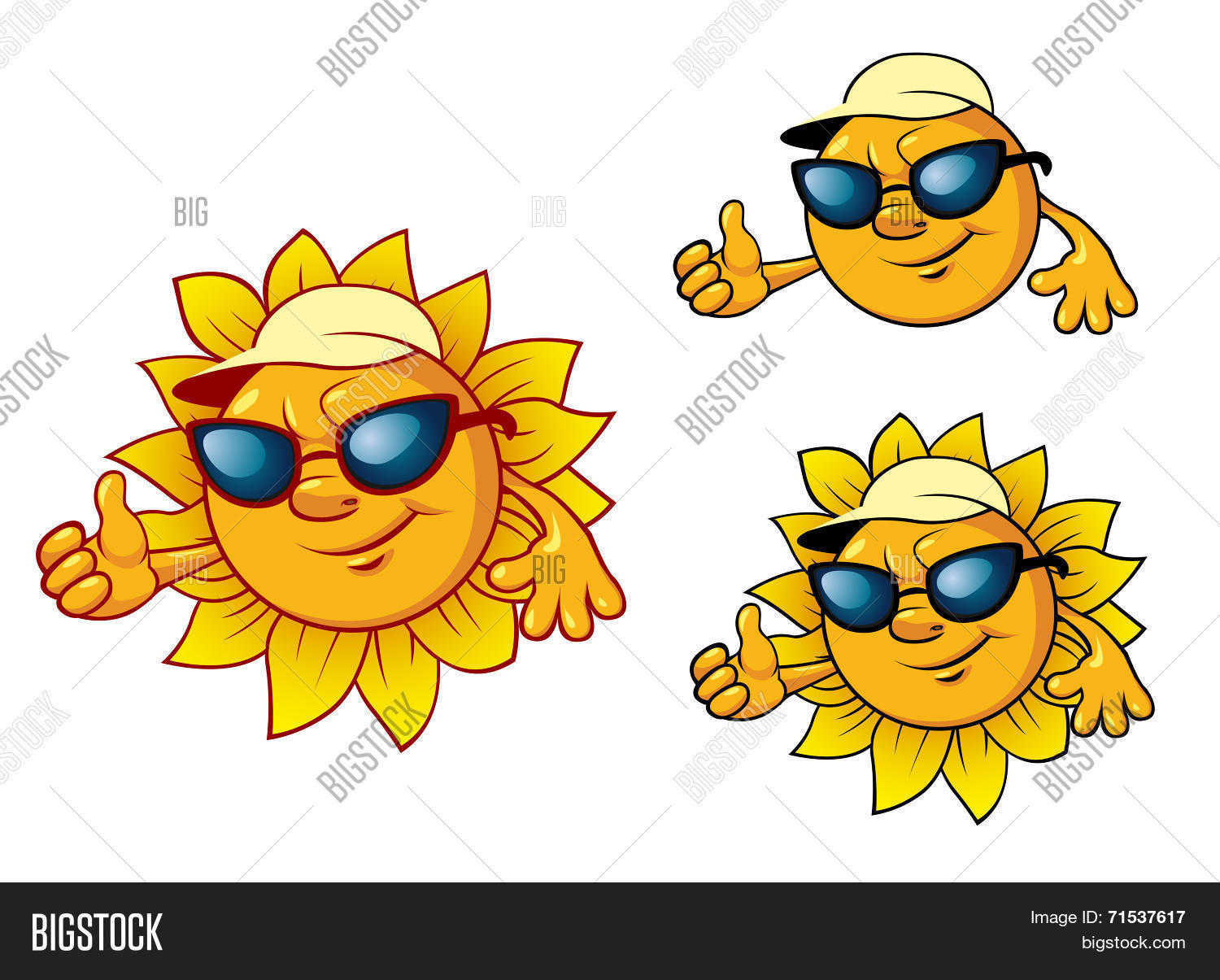 Cartoon Style Sun Vector & Photo (Free Trial) | Bigstock