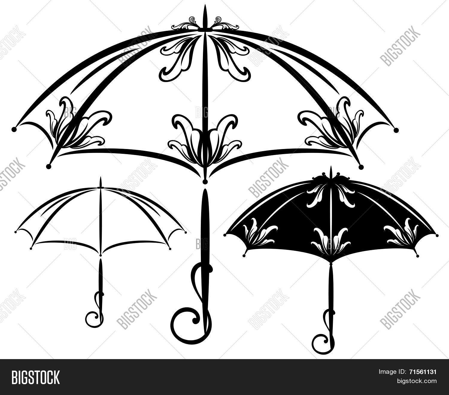 Umbrella Design Vector & Photo (Free Trial) | Bigstock