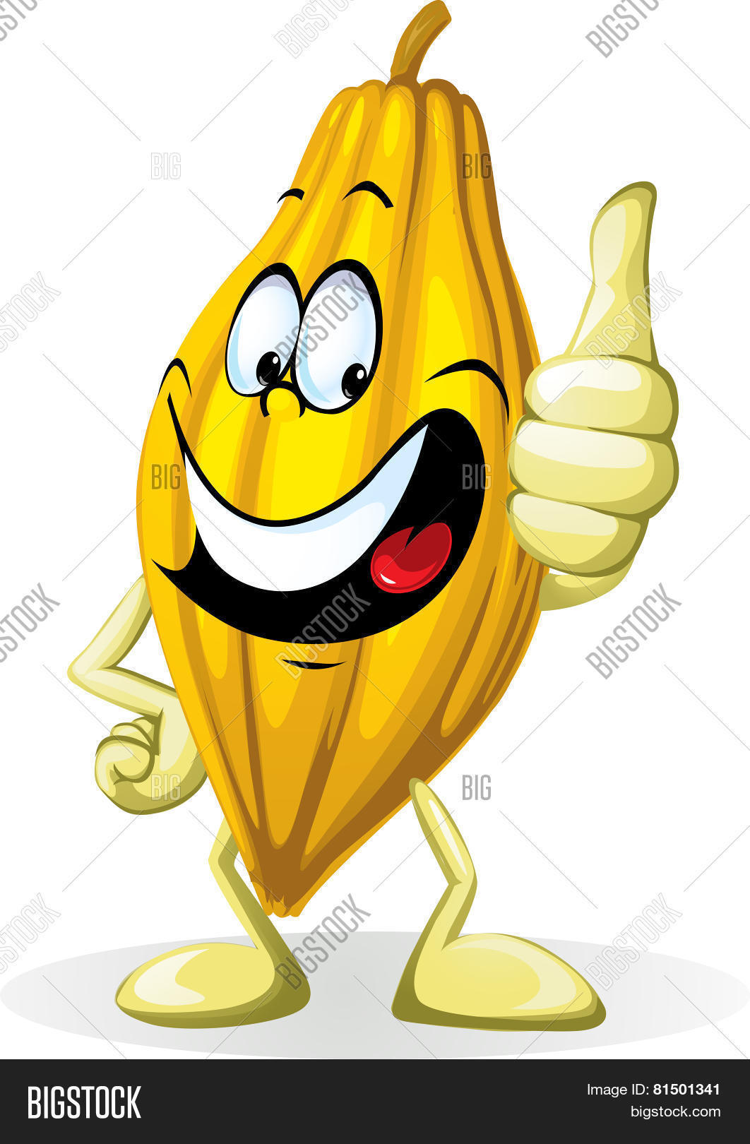 Cartoon Cocoa Pod Vector & Photo (Free Trial) | Bigstock