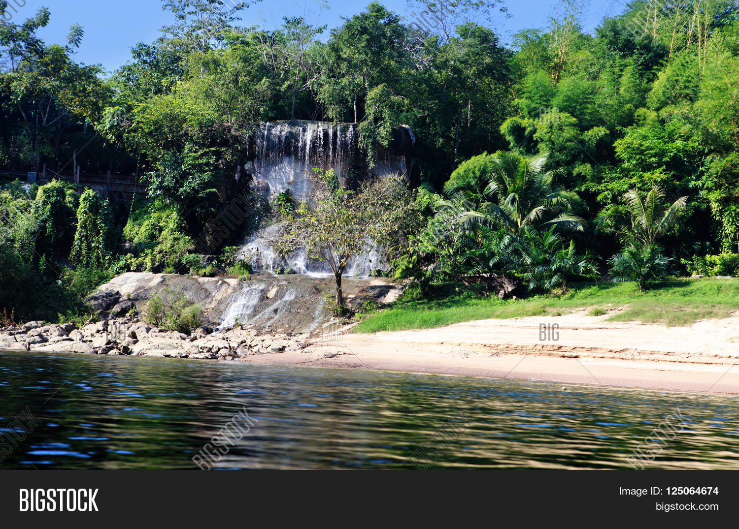 Waterfall On Kwai Image & Photo (Free Trial) | Bigstock