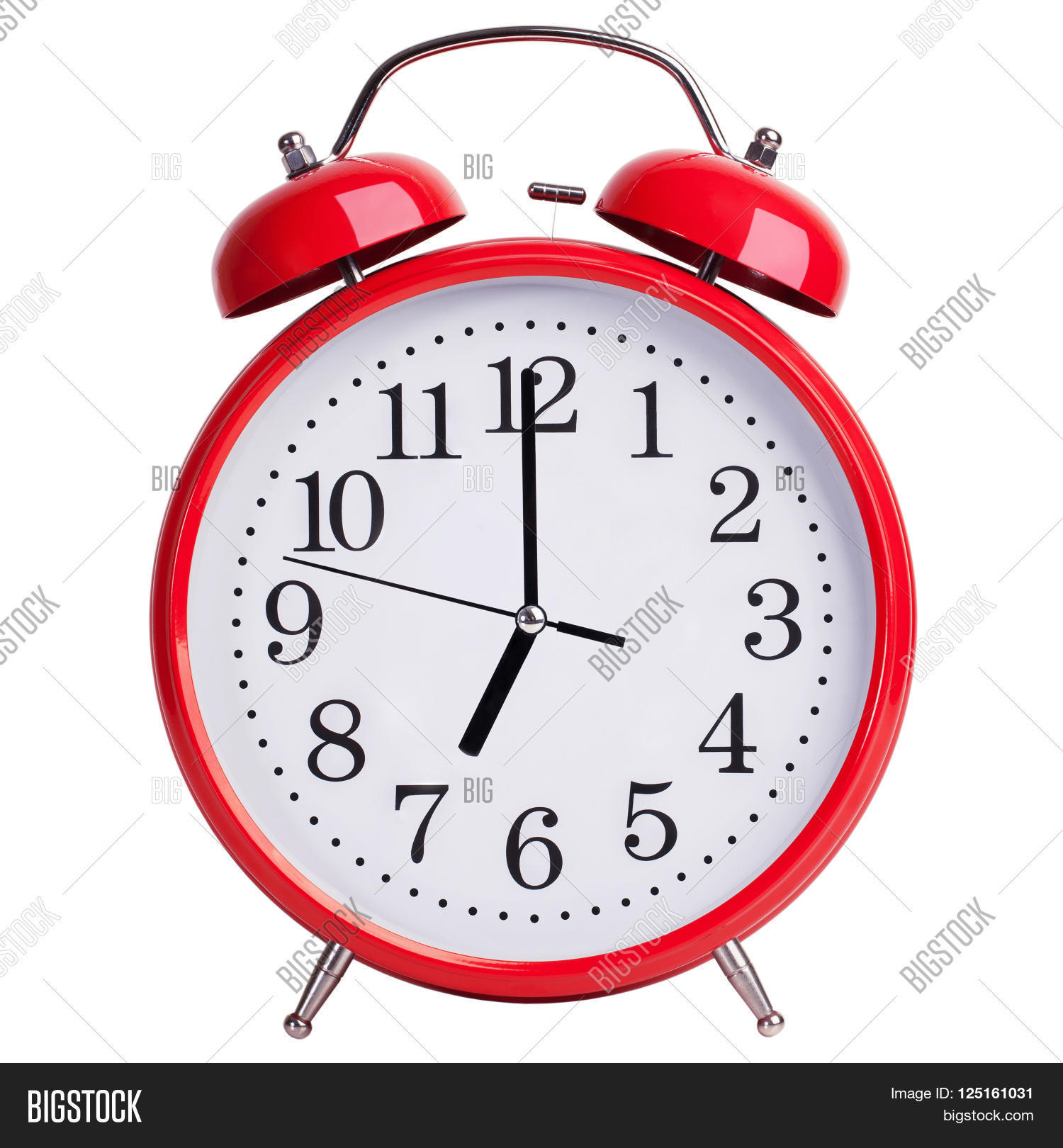 Red Alarm Clock Shows Image & Photo (Free Trial) | Bigstock