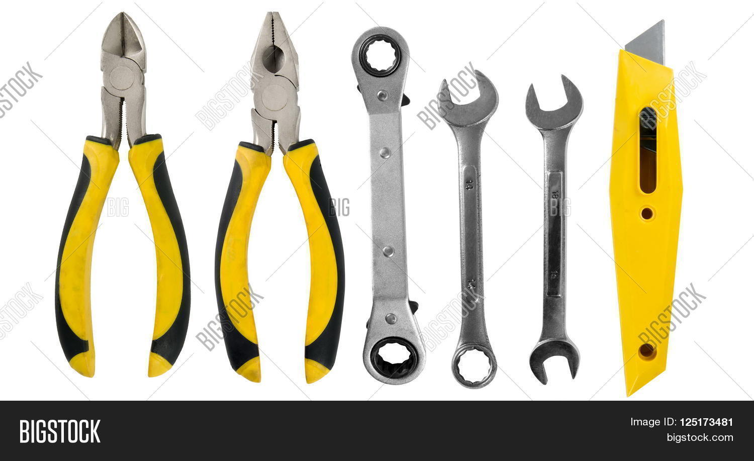 Tools Set Close On Image & Photo (Free Trial) | Bigstock