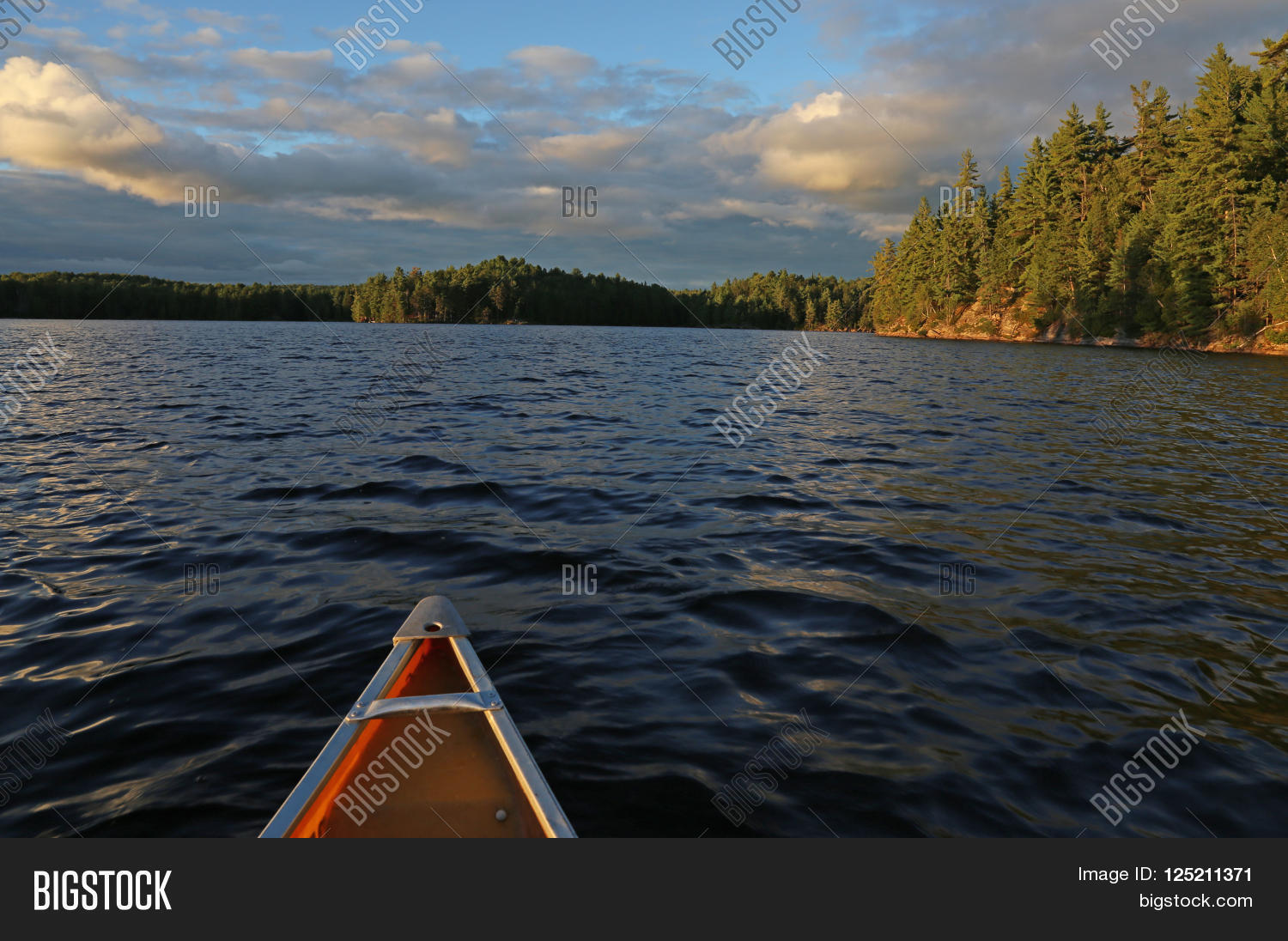 View Canoe Gliding On Image & Photo (Free Trial) | Bigstock