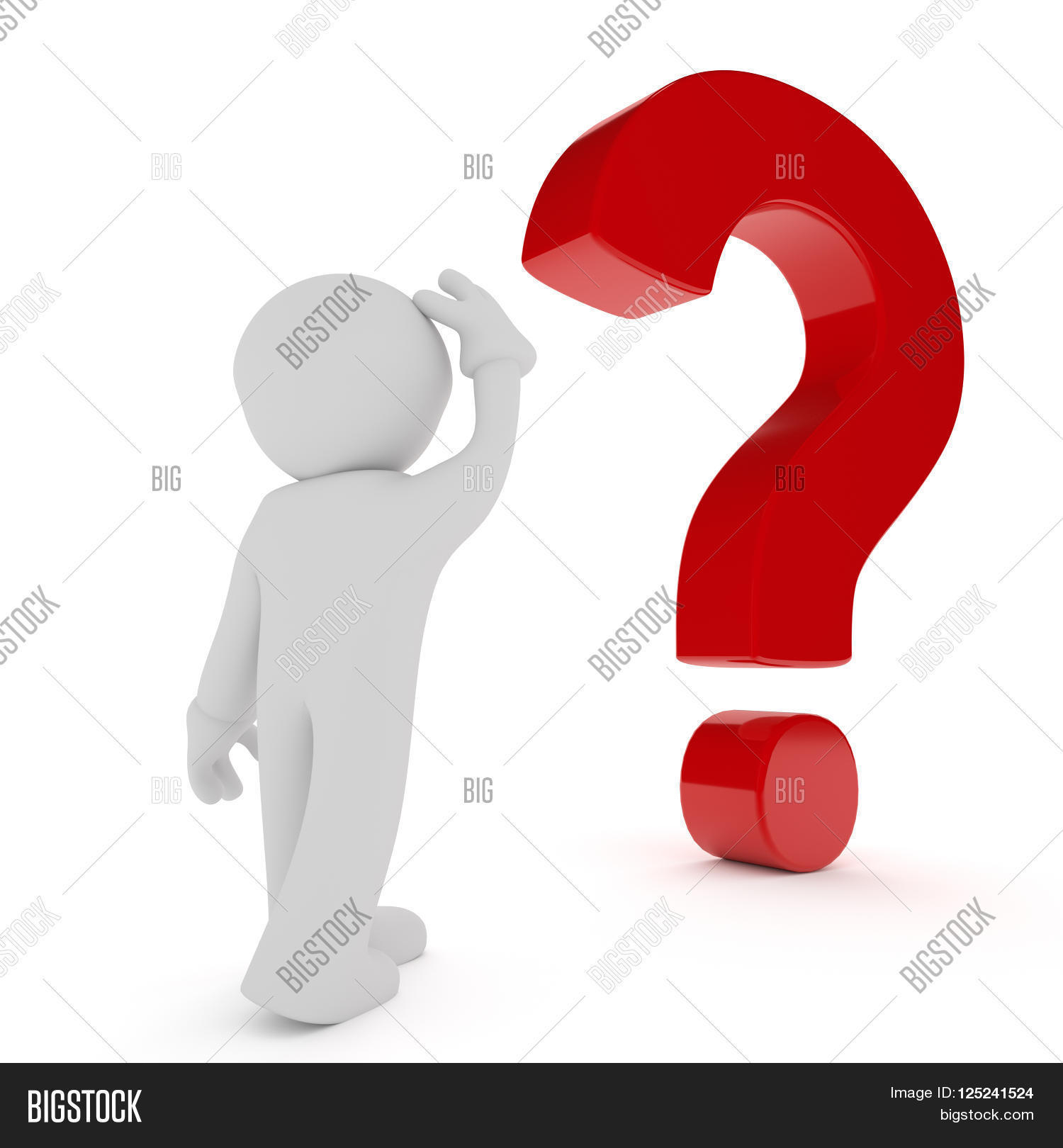 3d Man Big Red Image & Photo (Free Trial) | Bigstock