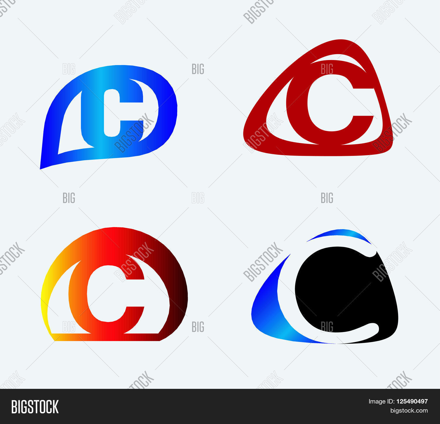 Letter C Logo Icon Vector & Photo (Free Trial) | Bigstock