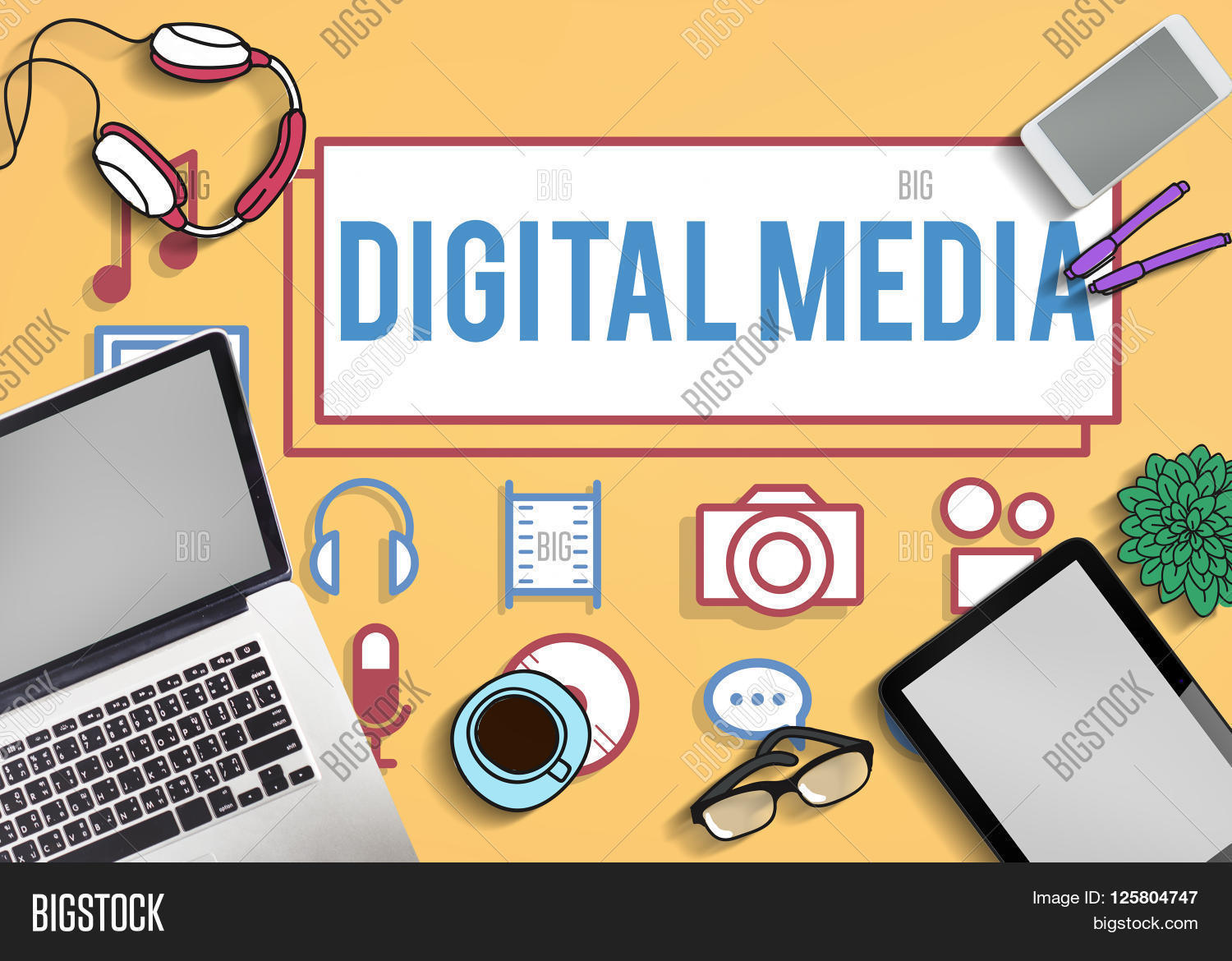 Digital Media Social Image & Photo (Free Trial) | Bigstock