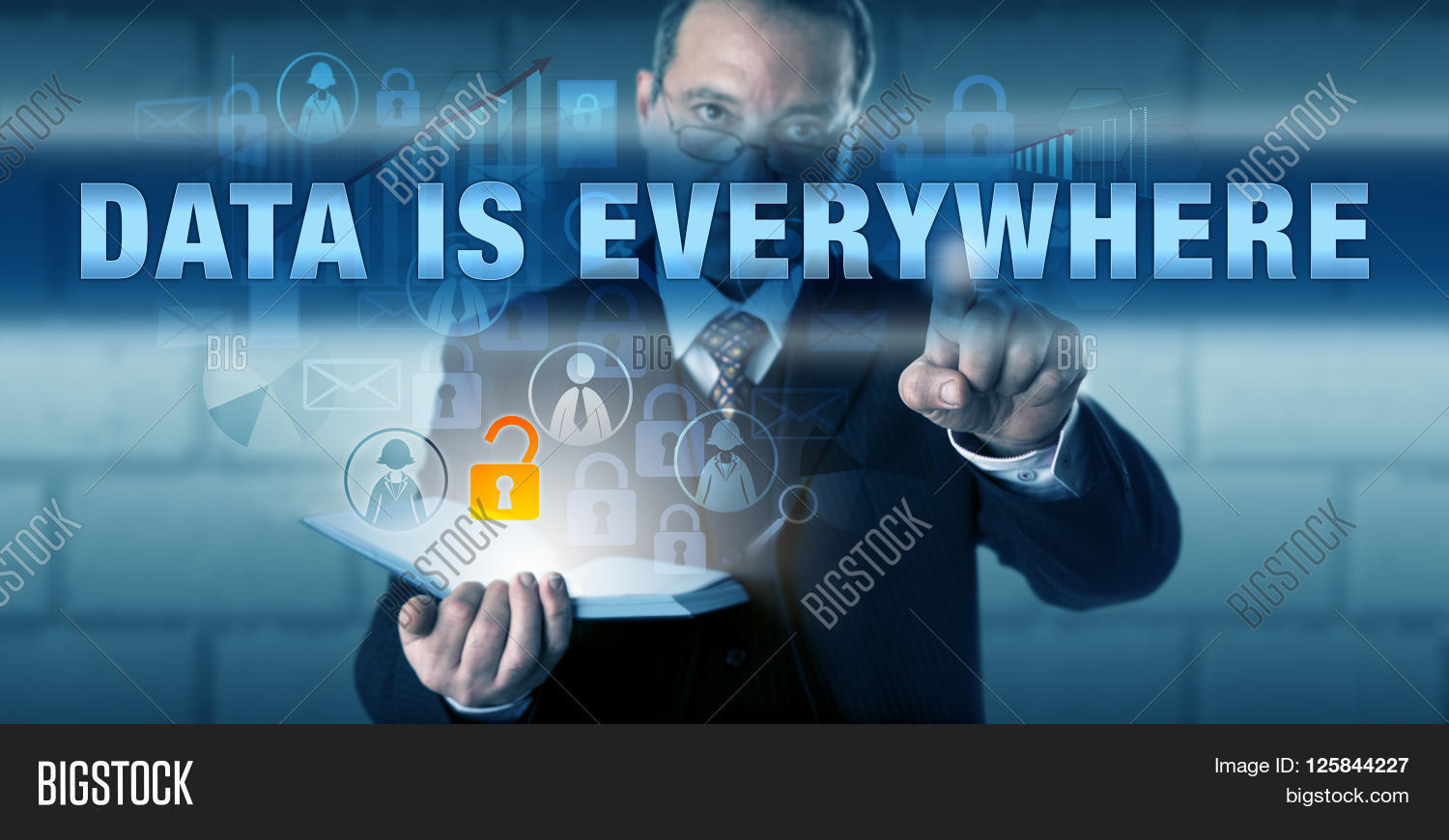 Manager Pushing DATA Image & Photo (Free Trial) | Bigstock