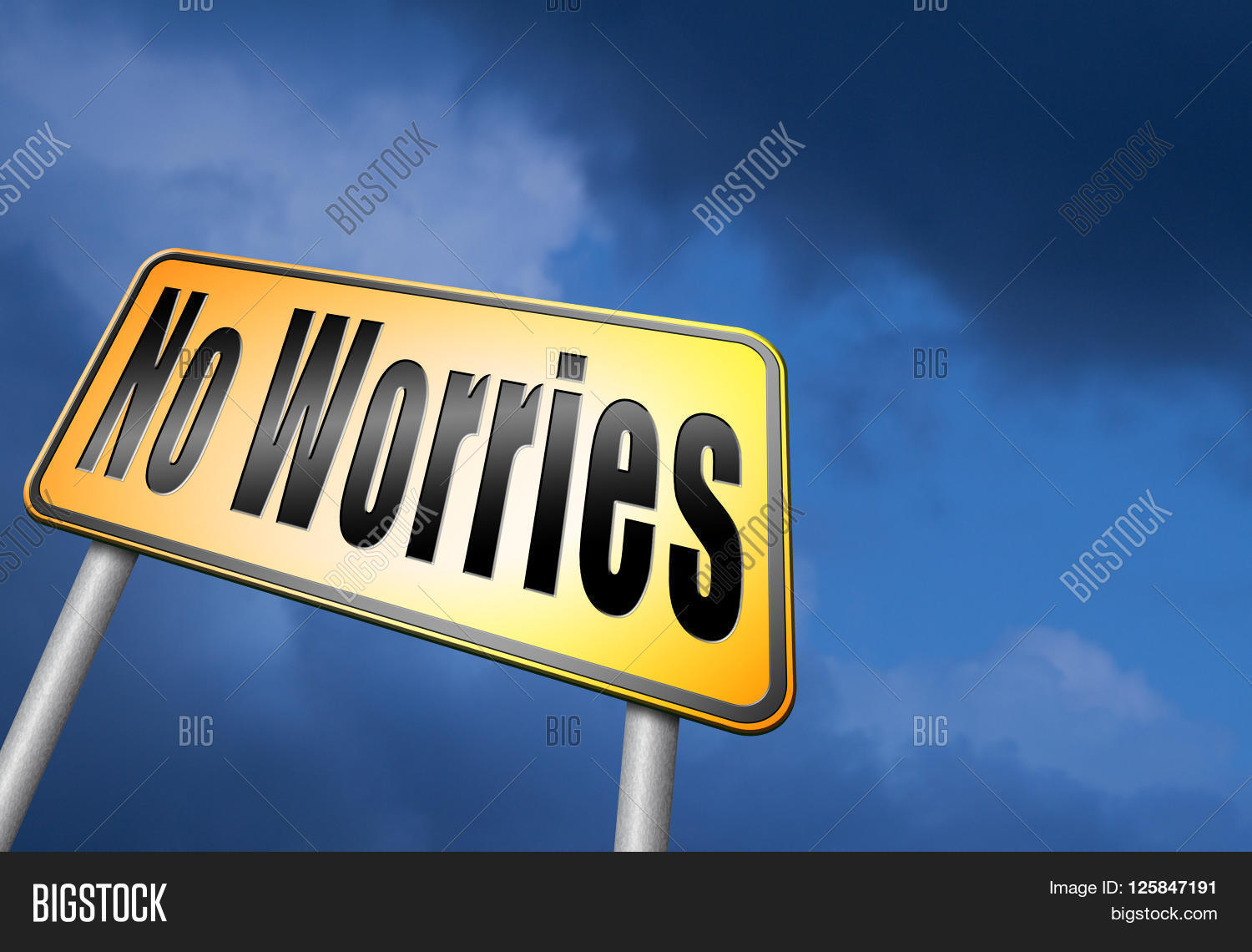 Stop Worrying No Image & Photo (Free Trial) | Bigstock
