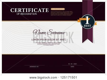 Certificate Vector & Photo (Free Trial) | Bigstock