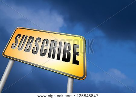 Subscribe Here Button Image & Photo (Free Trial) | Bigstock