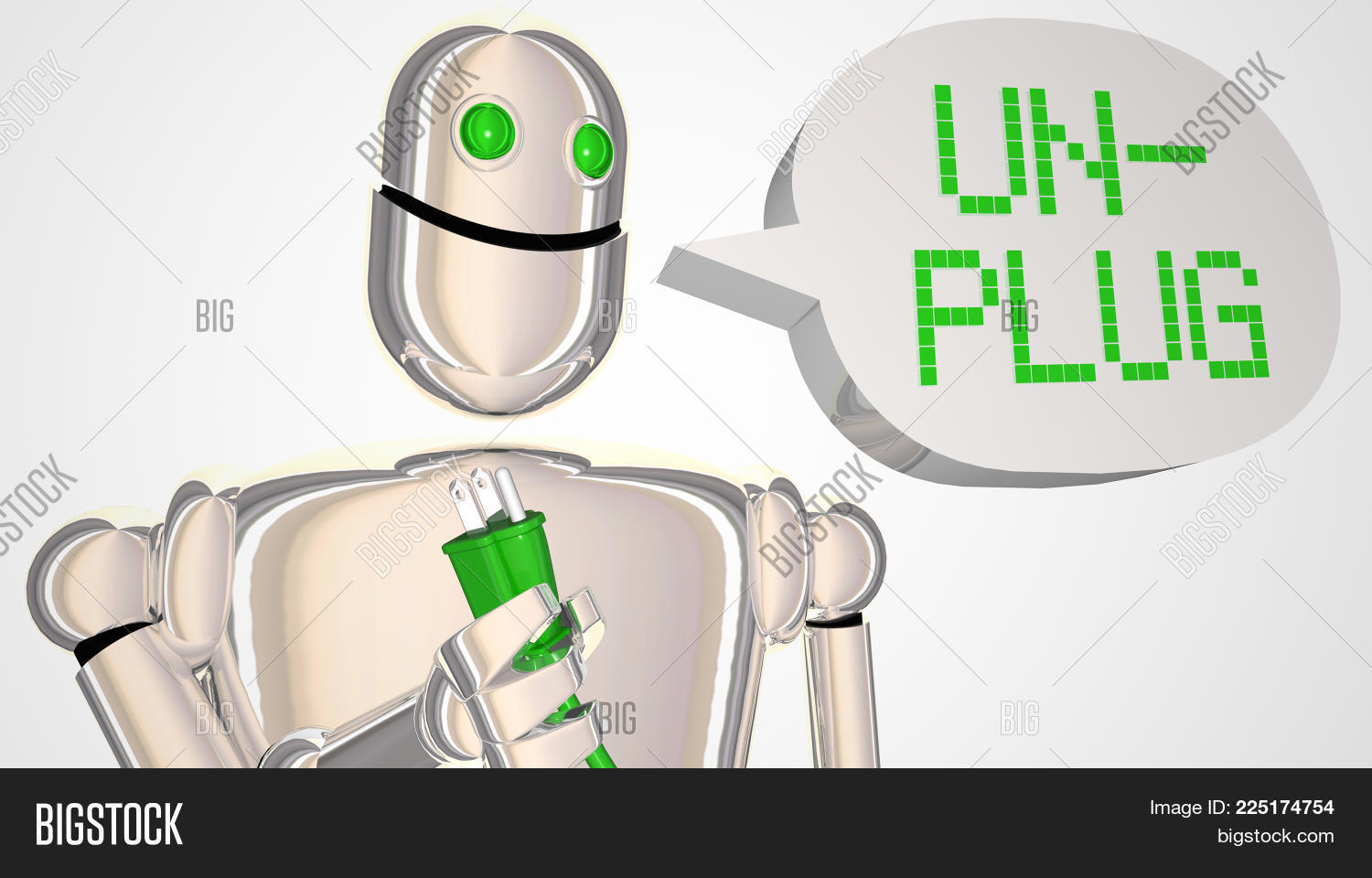 Unplug Robot Take Image And Photo Free Trial Bigstock
