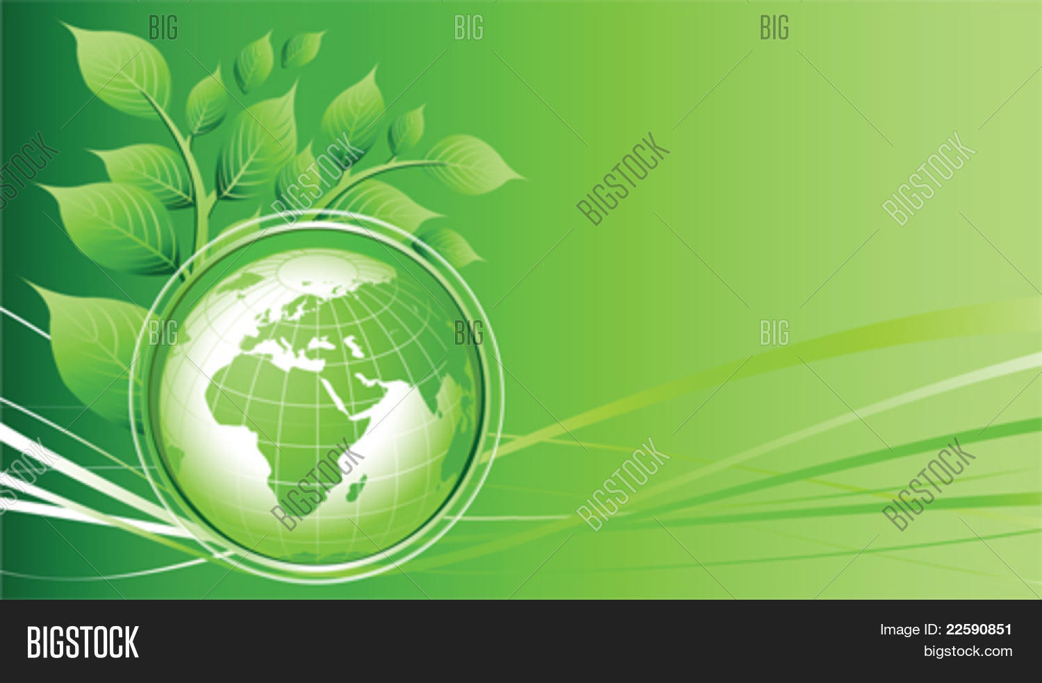 Green Earth Vector & Photo (Free Trial) | Bigstock