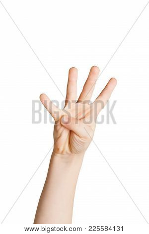 Kid Hand Shows Number Image & Photo (Free Trial) | Bigstock