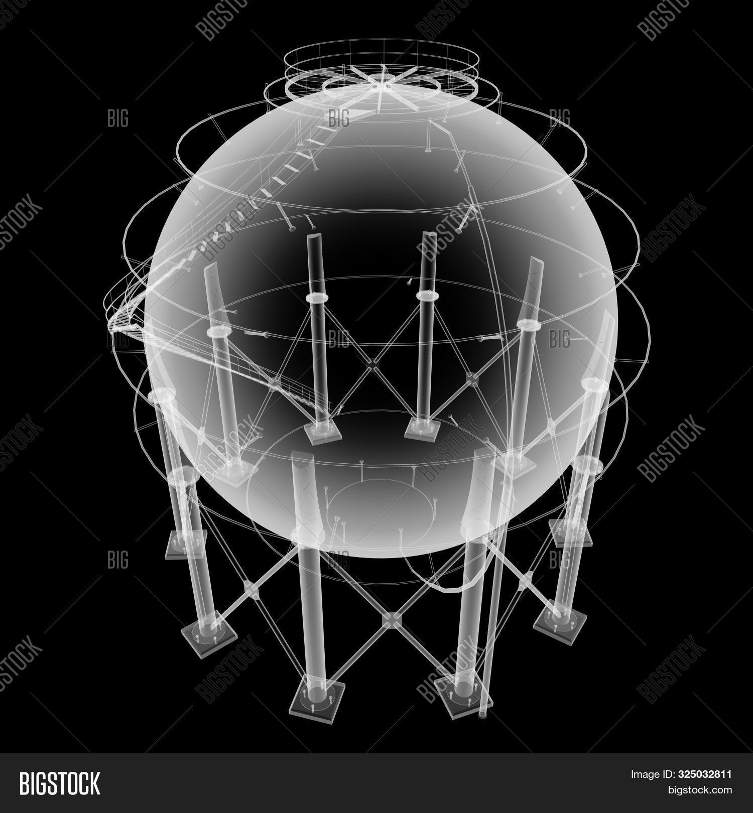Round Oil Gas Tank. X- Image & Photo (Free Trial) | Bigstock