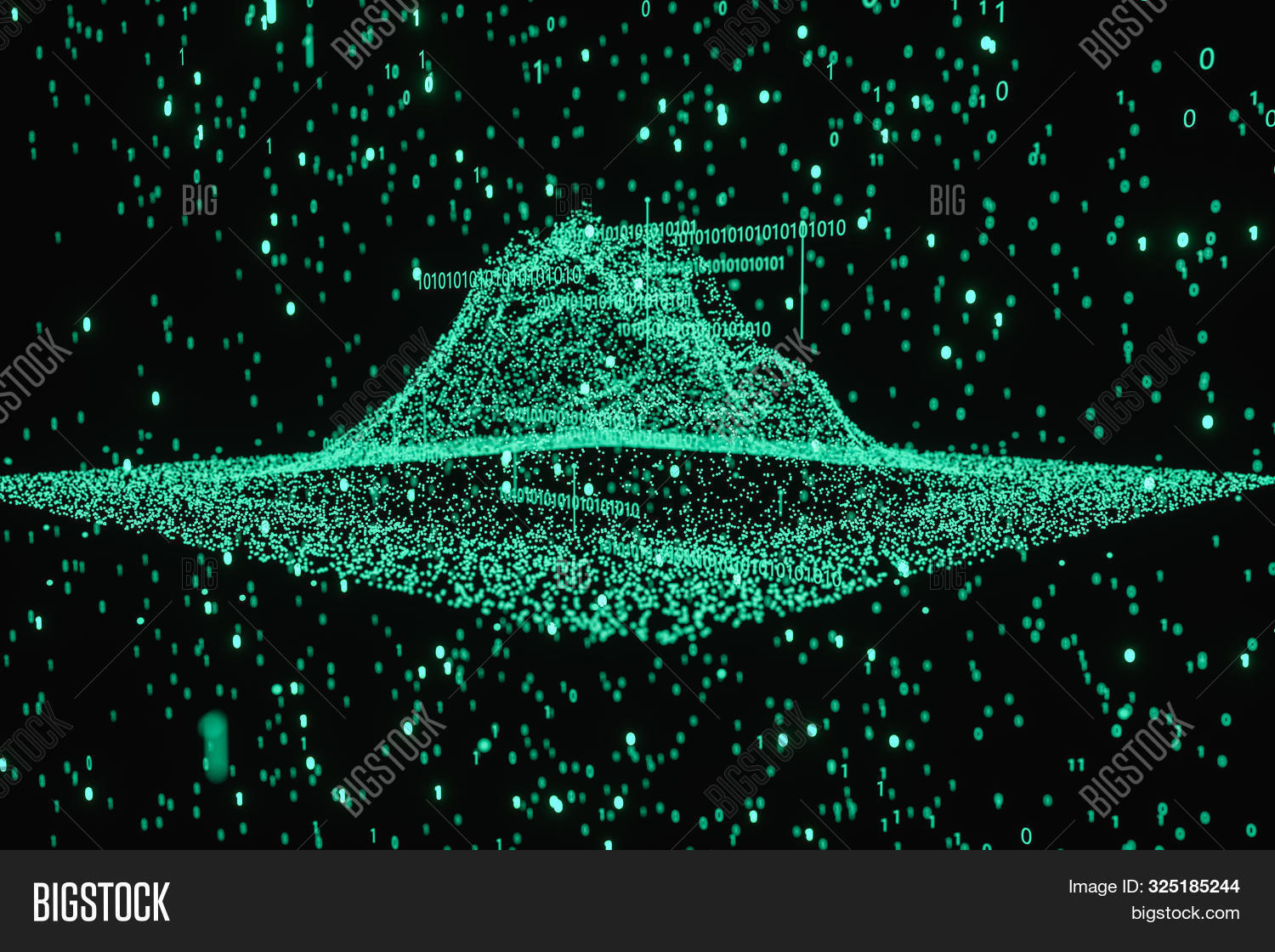 Glowing Binary Digit Image & Photo (Free Trial) | Bigstock